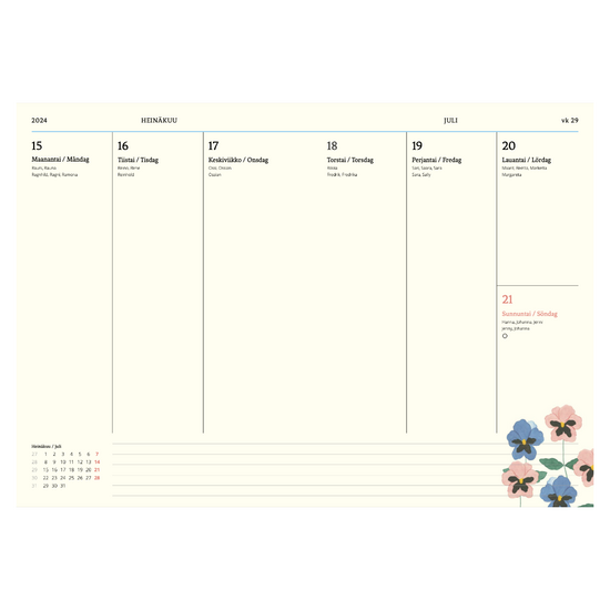 Polka Paper Weekly calendar 2024 – Alava Shop