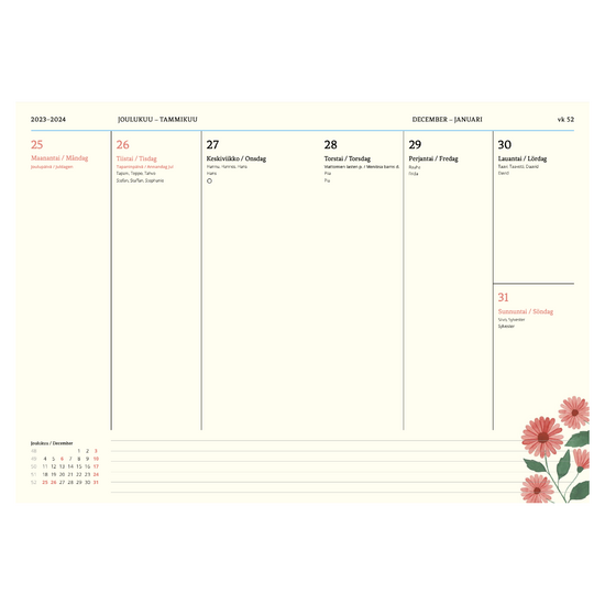 Polka Paper Weekly calendar 2024 – Alava Shop